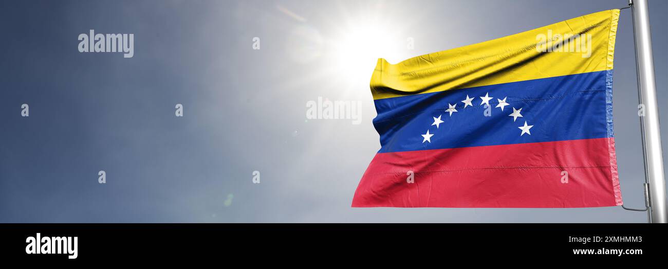 The current eight-star flag of Venezuela was introduced in 2006 ...