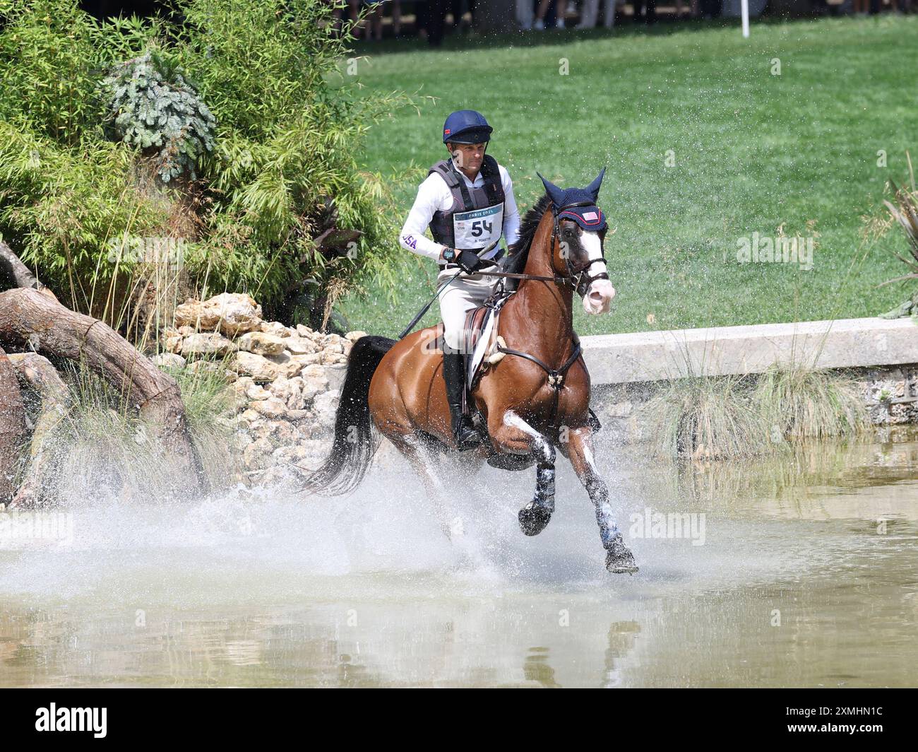 Paris, France. 28th July, 2024. American Equestrian Boyd Martin takes ...