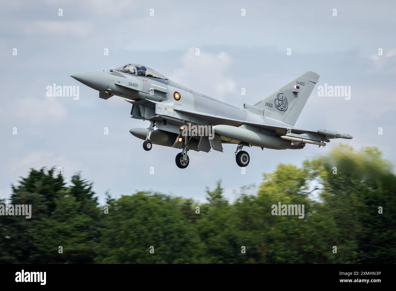 Qatari Emiri Air Force - Eurofighter Typhoon, arriving at RAF Fairford ...