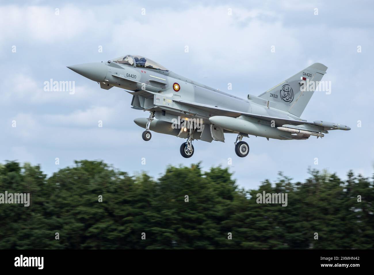 Qatari Emiri Air Force - Eurofighter Typhoon, arriving at RAF Fairford ...