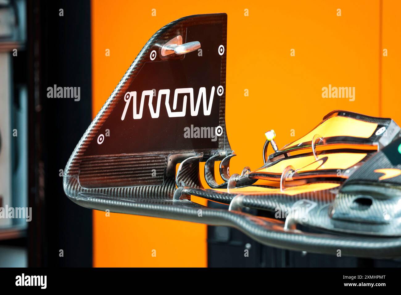 Spa-Francorchamps, Belgium. 25th July, 2024. McLaren MCL38 front wing ...