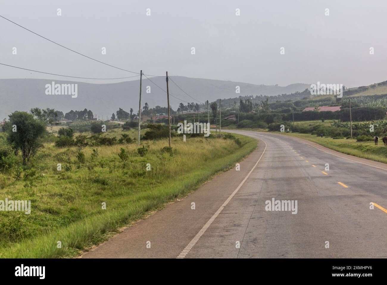 Kabale - Mbarara Road in Uganda Stock Photo - Alamy