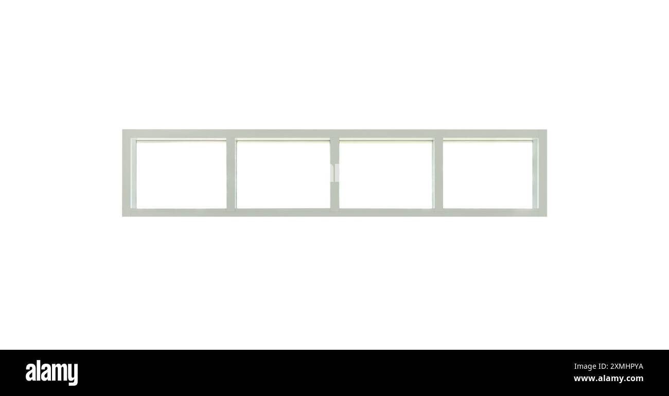 Modern house window frame isolated on white background Stock Photo - Alamy