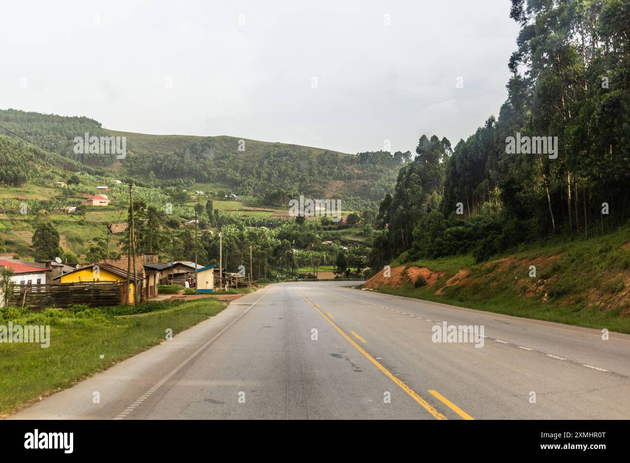 Kabale - Mbarara Road in Uganda Stock Photo - Alamy