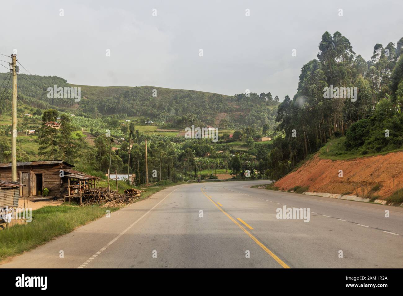 Kabale - Mbarara Road in Uganda Stock Photo - Alamy