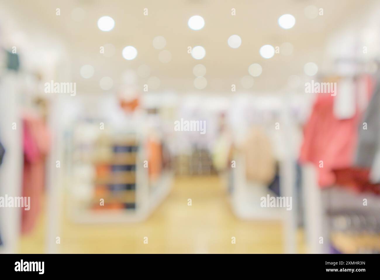 modern clothing store interior blur abstract defocused background with ...