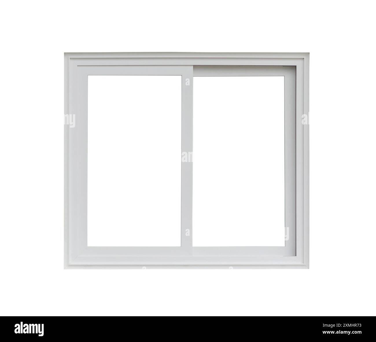 Real modern house window frame isolated on white background Stock Photo ...
