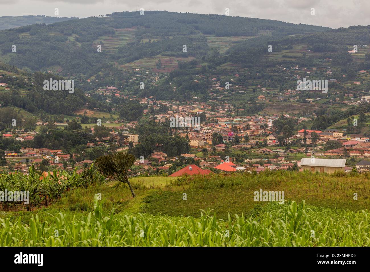 Aerial view of Kabale town, Uganda Stock Photo - Alamy