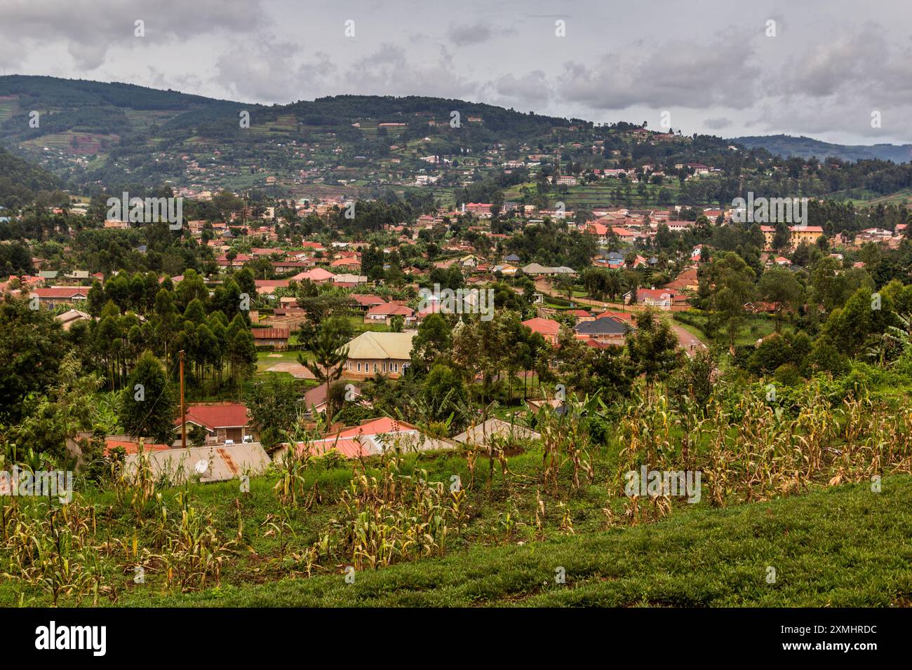 Aerial view of Kabale town, Uganda Stock Photo - Alamy