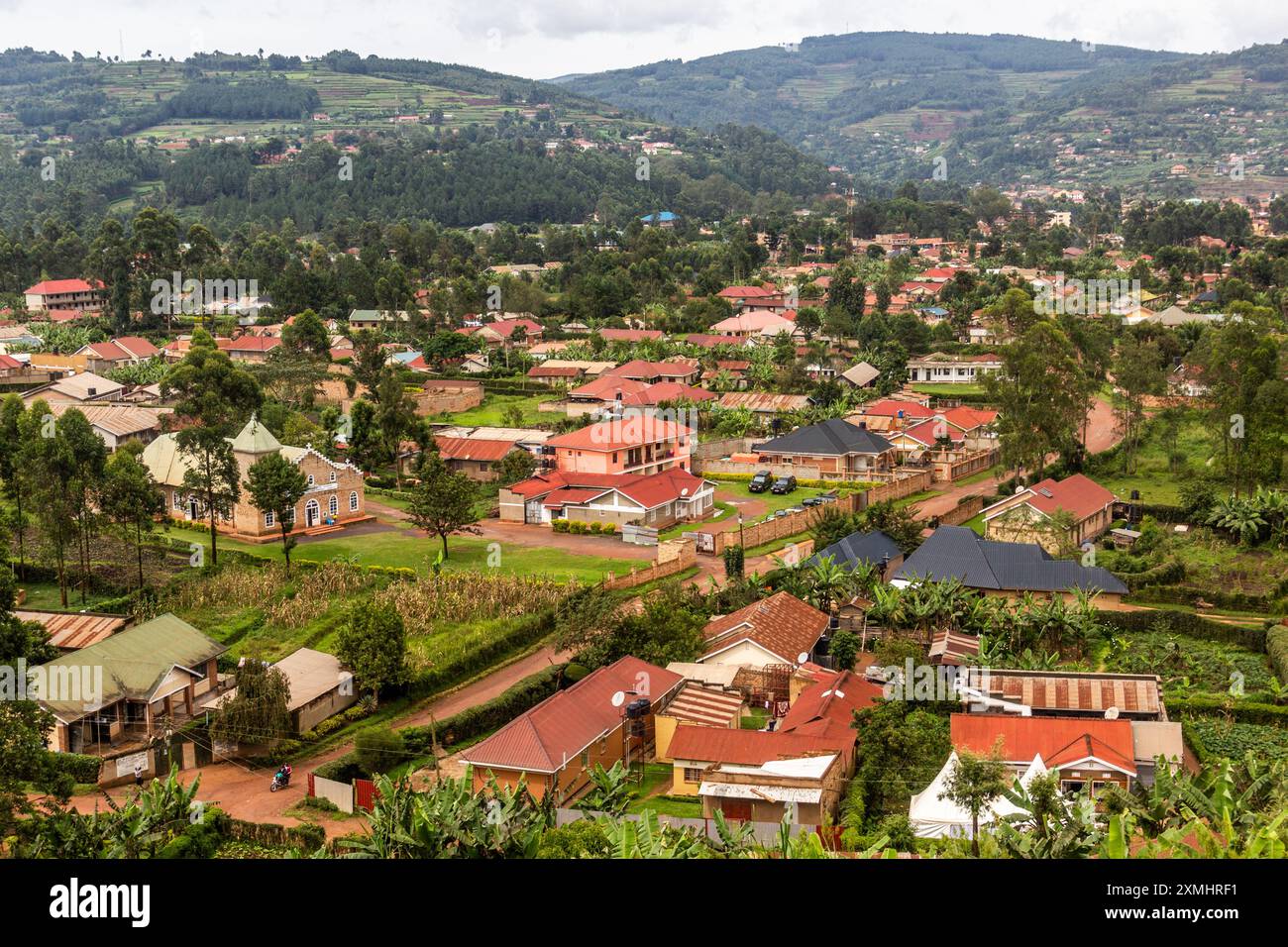Aerial view of Kabale town, Uganda Stock Photo - Alamy