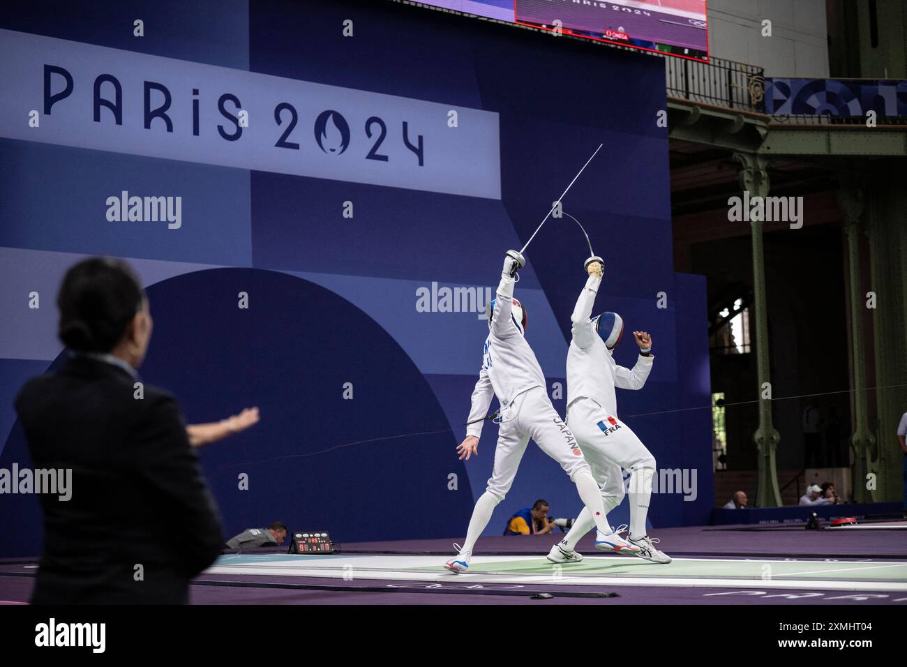 Paris, France. 28th July, 2024. Yannick Borel against Maseru Yamada in ...
