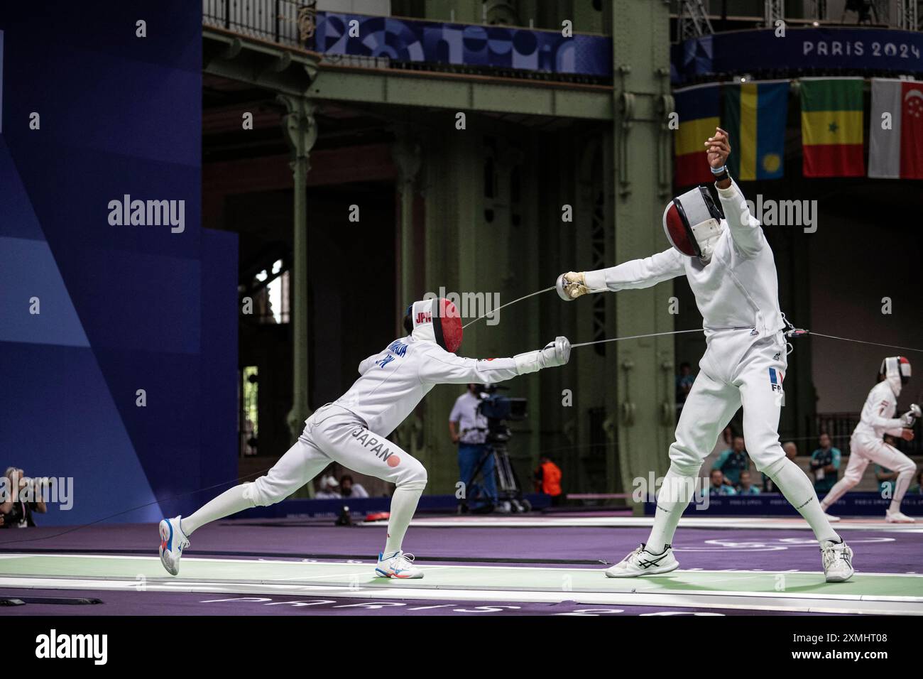 Paris, France. 28th July, 2024. Yannick Borel against Maseru Yamada in ...