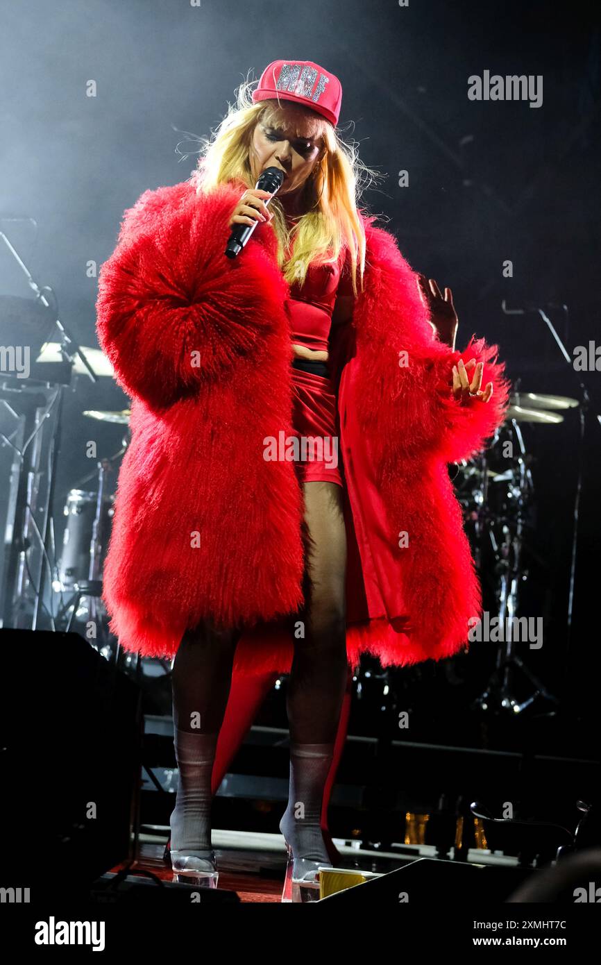 British singer songwriter and actor Paloma Faith Blomfield performing ...