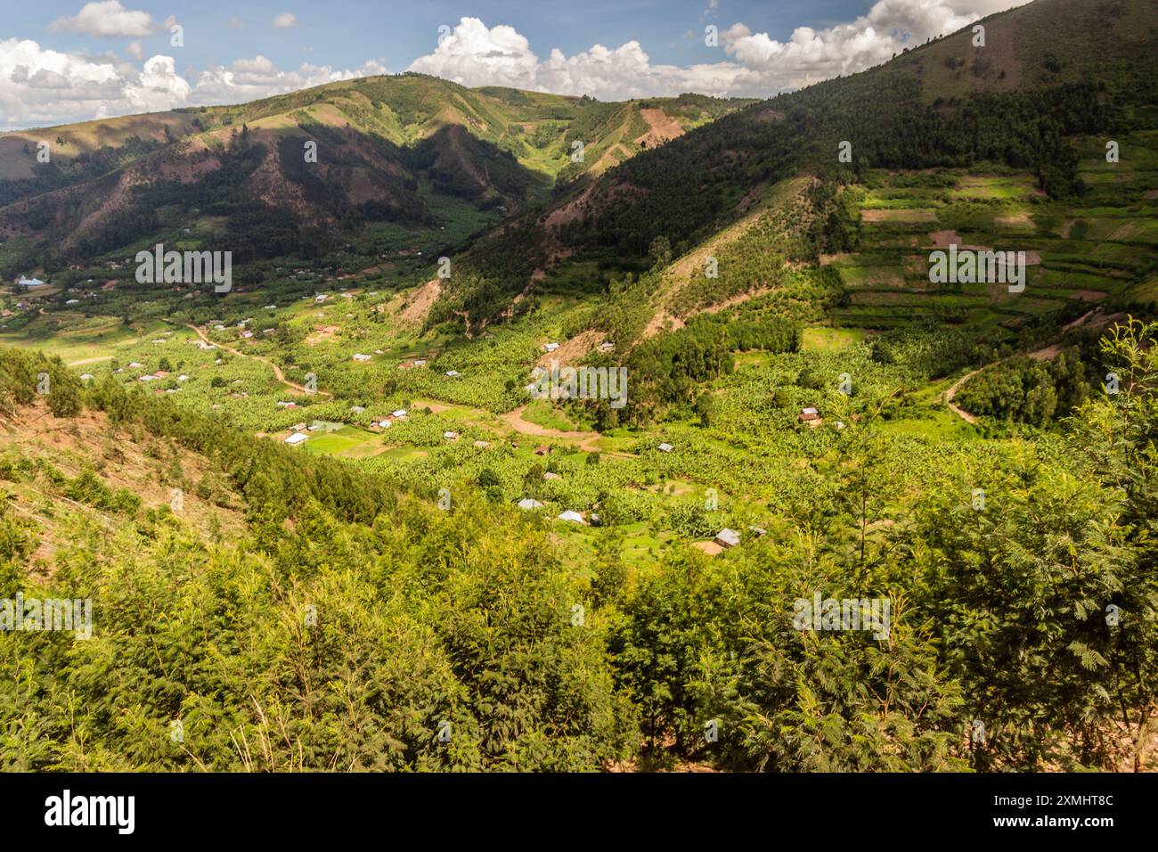 Lush landscape near Kabale, Uganda Stock Photo - Alamy