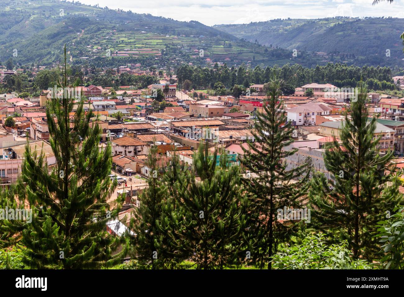 Aerial view of Kabale town, Uganda Stock Photo - Alamy