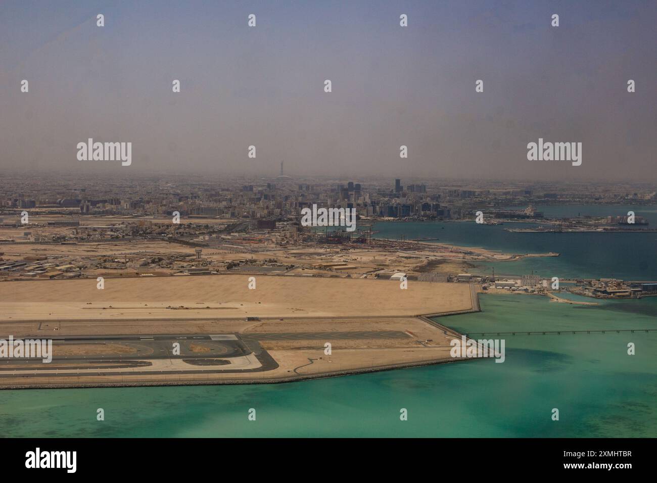 Aerial view of Doha, Qatar Stock Photo - Alamy