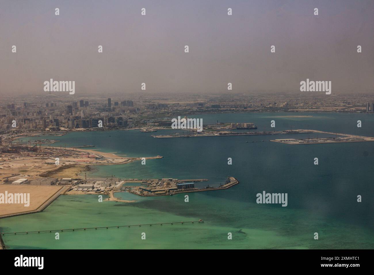 Aerial view of Doha, Qatar Stock Photo - Alamy