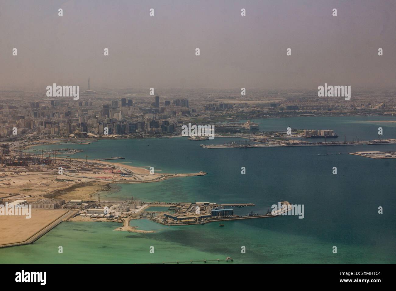 Aerial view of Doha, Qatar Stock Photo - Alamy
