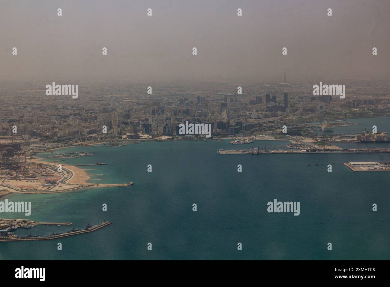 Aerial view of Doha, Qatar Stock Photo - Alamy