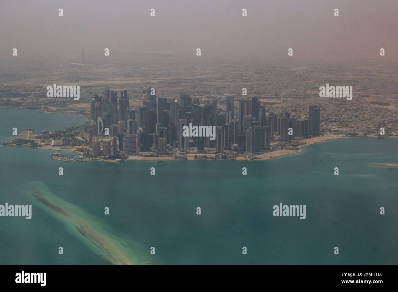 Aerial view of Doha, Qatar Stock Photo - Alamy