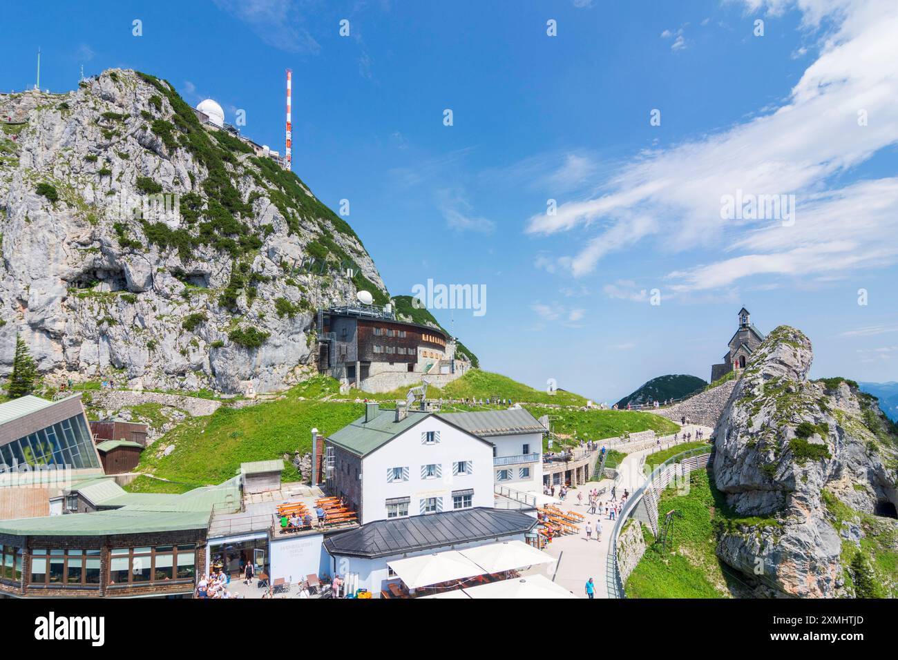 mountain Wendelstein, Wendelstein Cable Car, restaurant Wendelsteinhaus ...