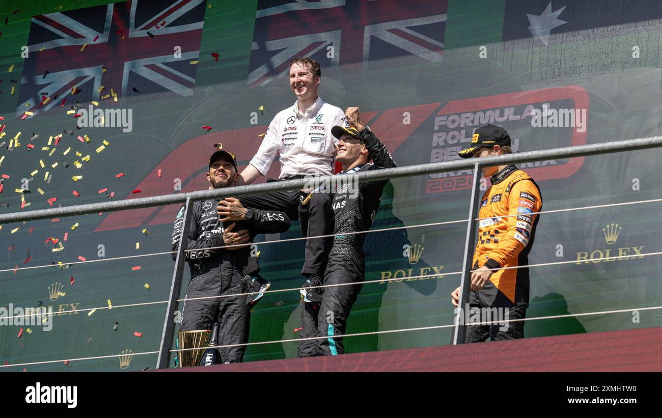 NÂ°63 George Russel GBR Mercedes AMG PETRONAS Formula One Team e Luis ...