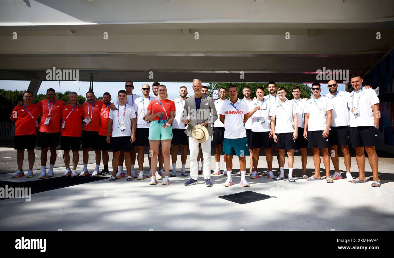Hungary Minister of Defense and Sport Kristof Szalay-Bobrovniczky ...