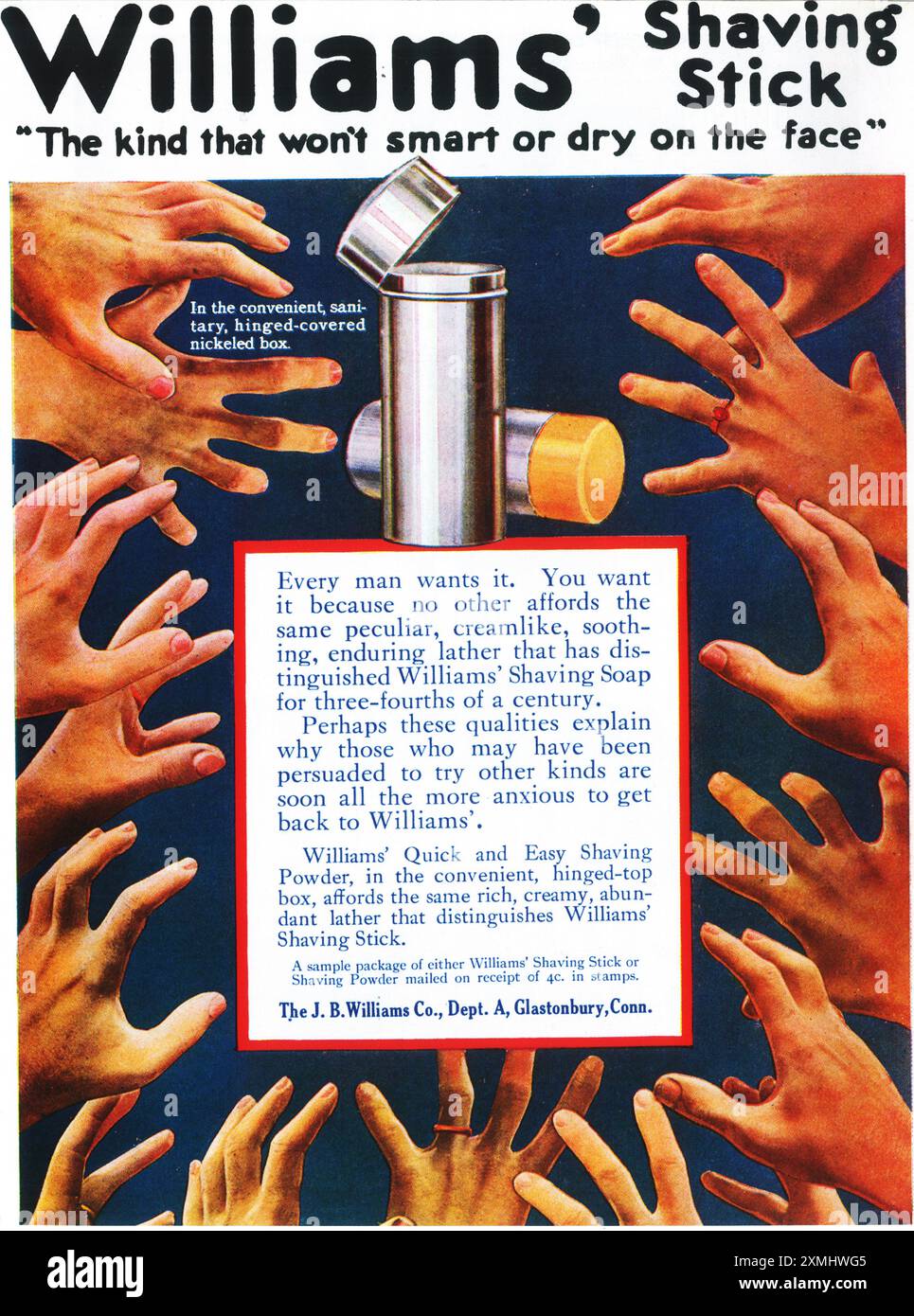 Vintage shaving ads hi-res stock photography and images - Alamy