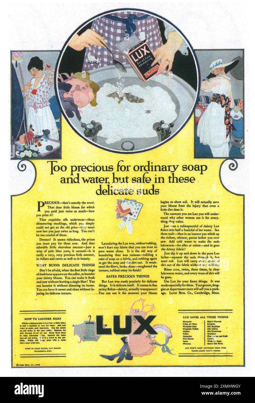 Vintage advertisement of lux soap hi-res stock photography and images ...