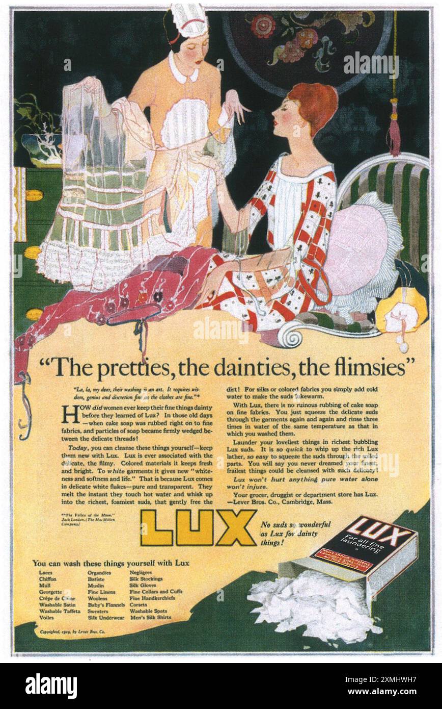 Retro advertisement of lux soap hi-res stock photography and images - Alamy