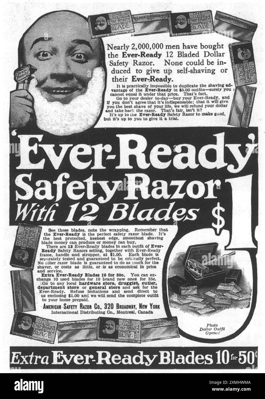 Safety razor ads hi-res stock photography and images - Alamy