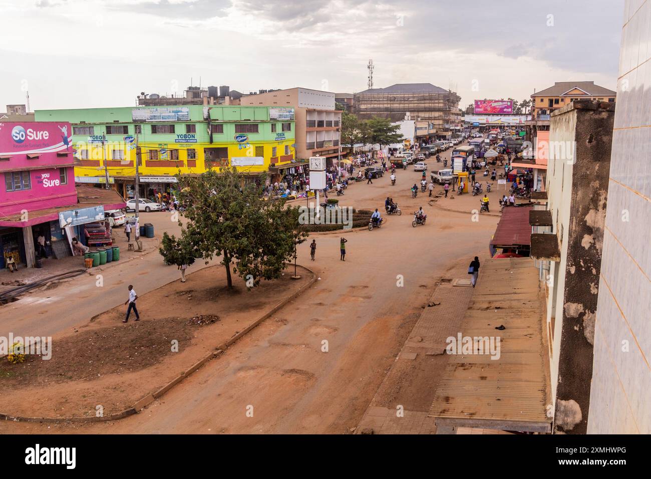 MBALE, UGANDA - FEBRUARY 24, 2020: View of a street in Mbale, Uganda ...