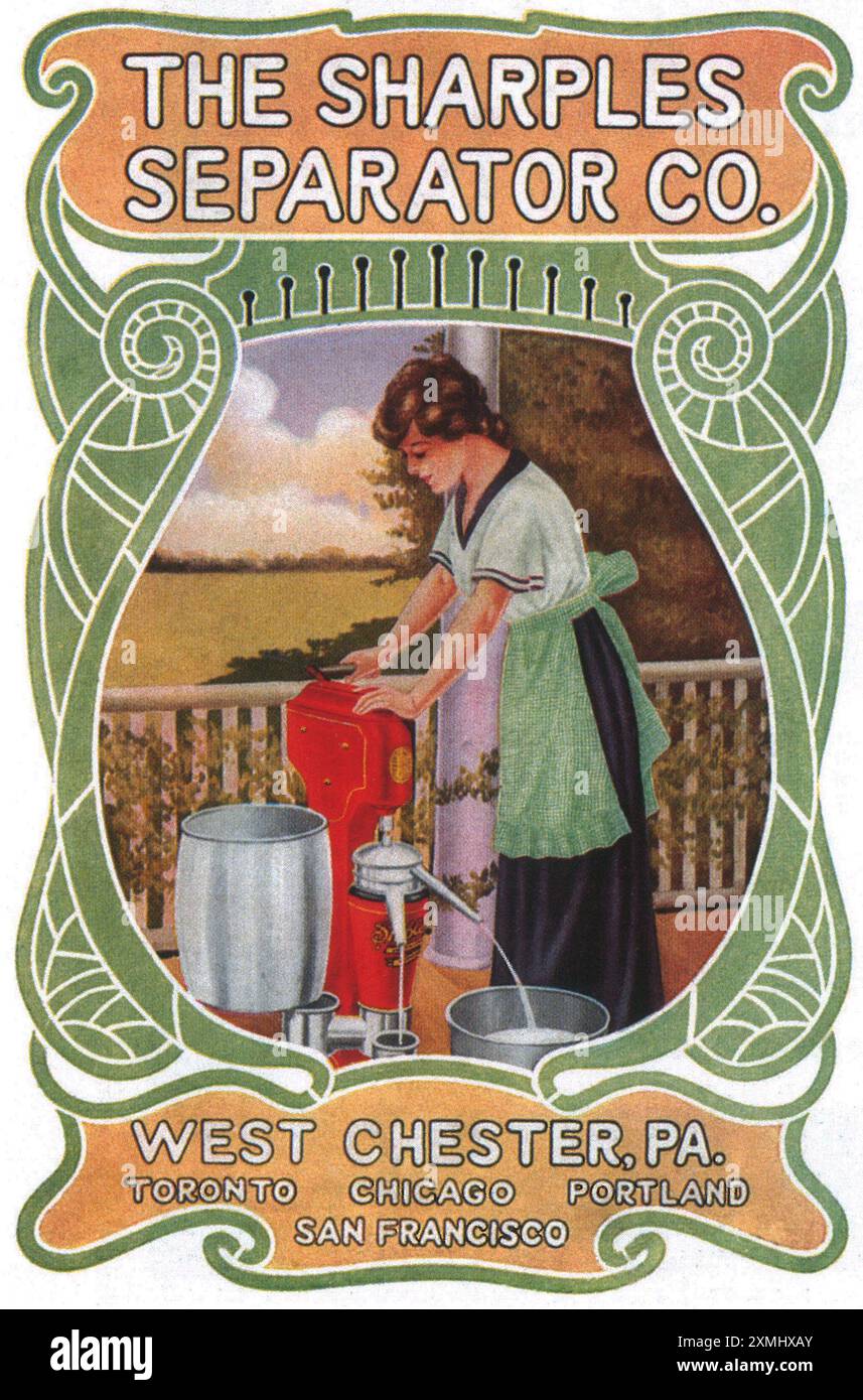 Vintage milk advertisement Cut Out Stock Images & Pictures - Alamy