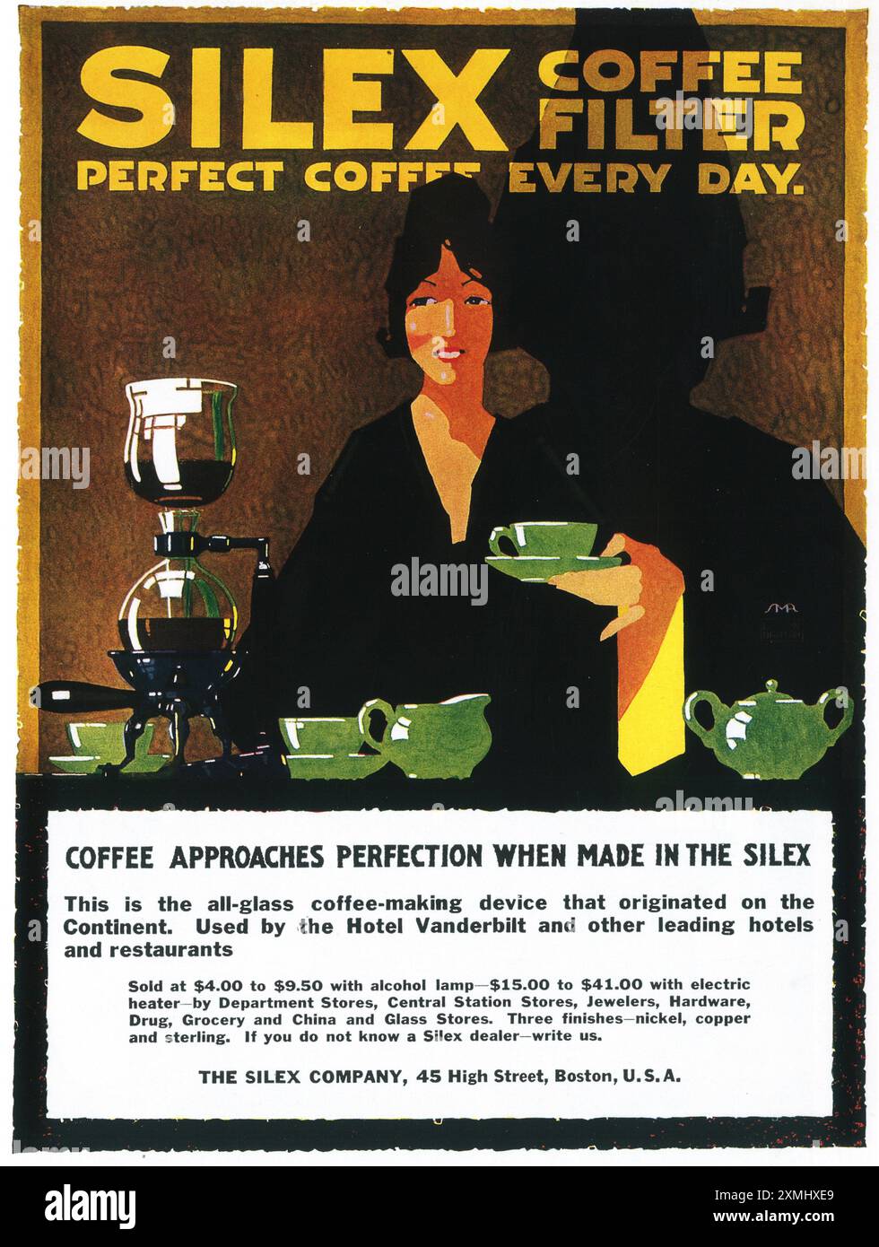 Vintage coffee ad hi-res stock photography and images - Alamy
