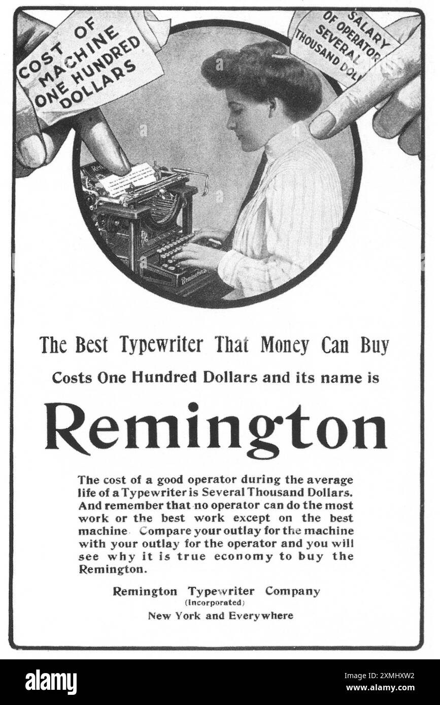 Early typewriters Black and White Stock Photos & Images - Alamy