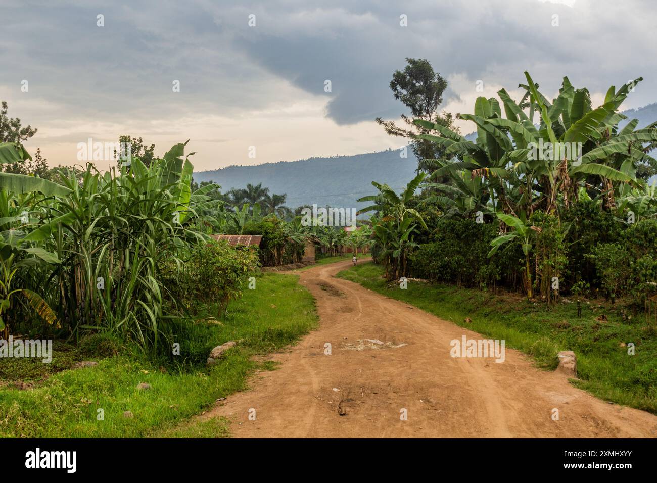Road in Budadiri village, Uganda Stock Photo - Alamy