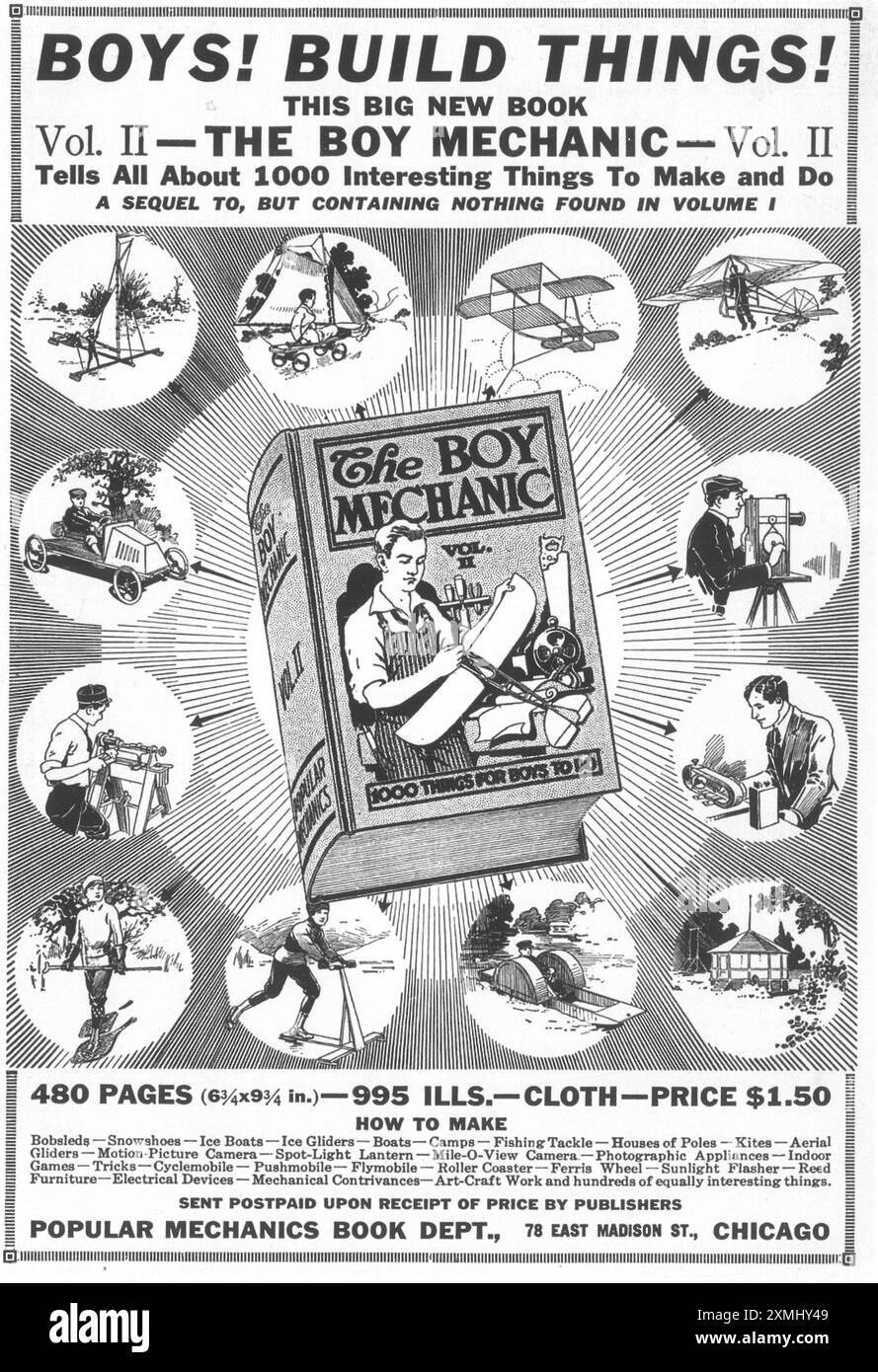 Vintage popular mechanics magazine hi-res stock photography and images ...