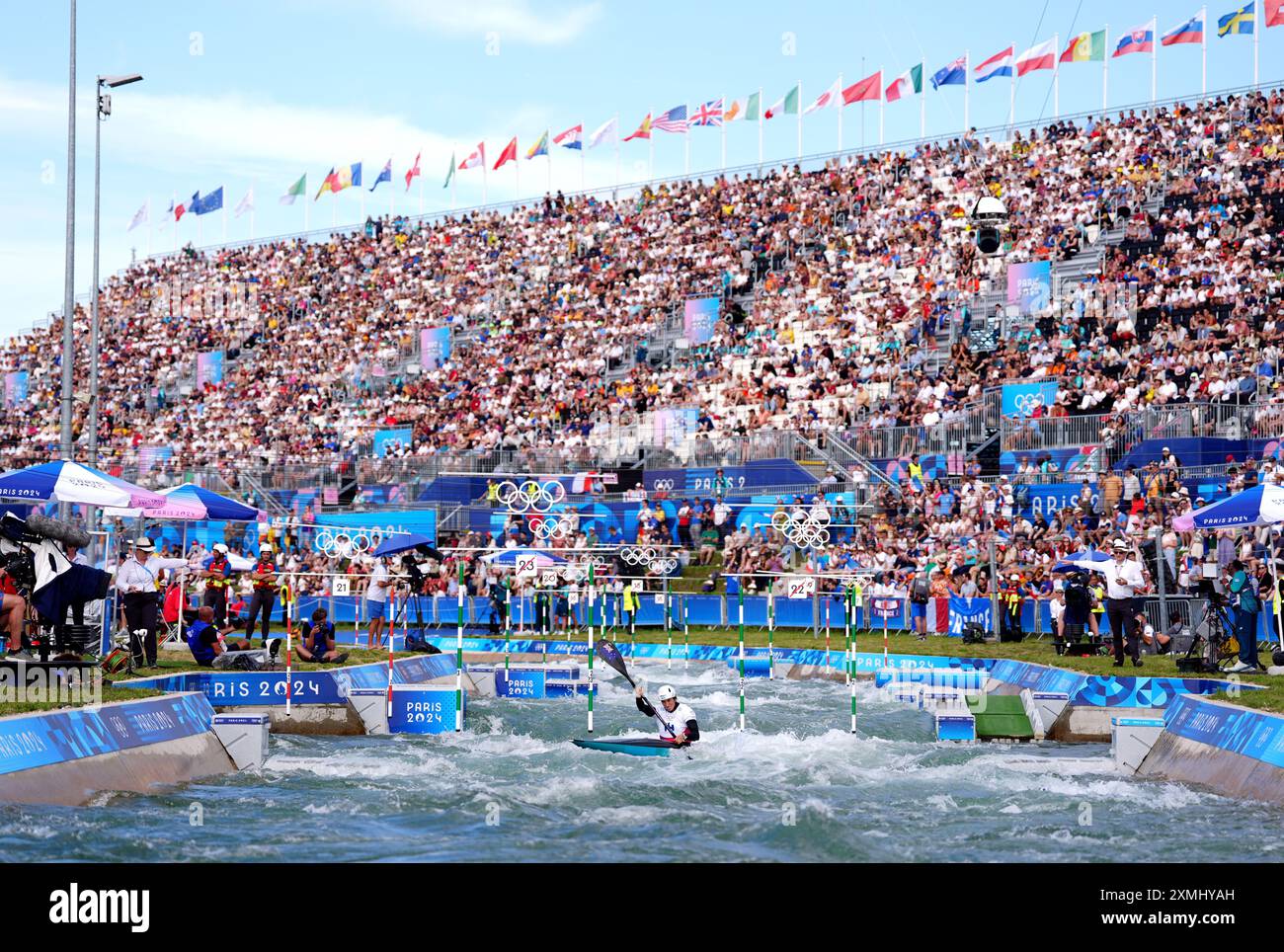 New Zealand's Luuka Jones during the Women's Kayak Single Final at ...