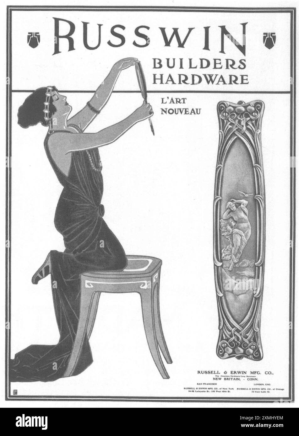 Vintage hardware illustration Black and White Stock Photos & Images - Alamy