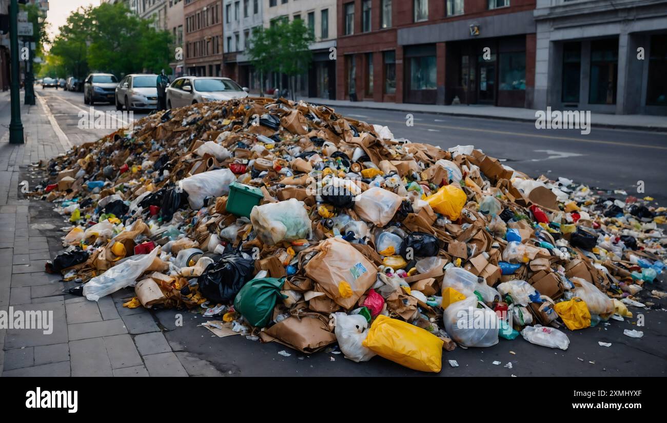 Street view recycling garbage hi-res stock photography and images - Alamy