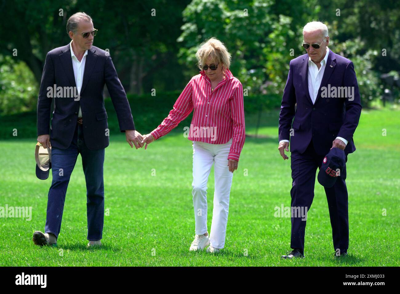 President Joe Biden, from right, his sister Valerie Biden Owens and his ...