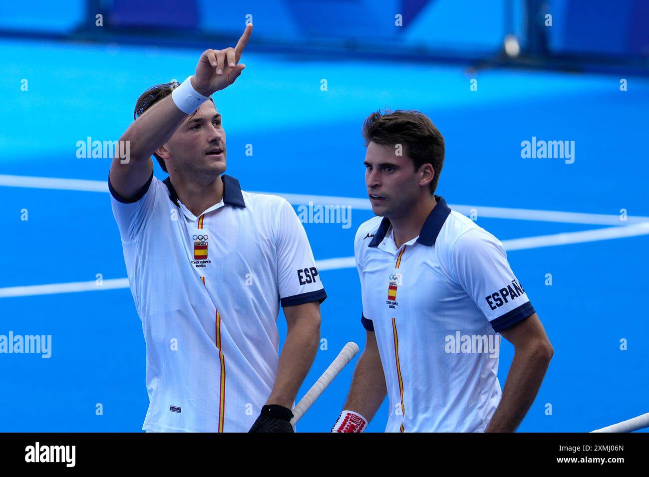 Spain's Jose Basterra, left, celebrates after scoring goal during the ...