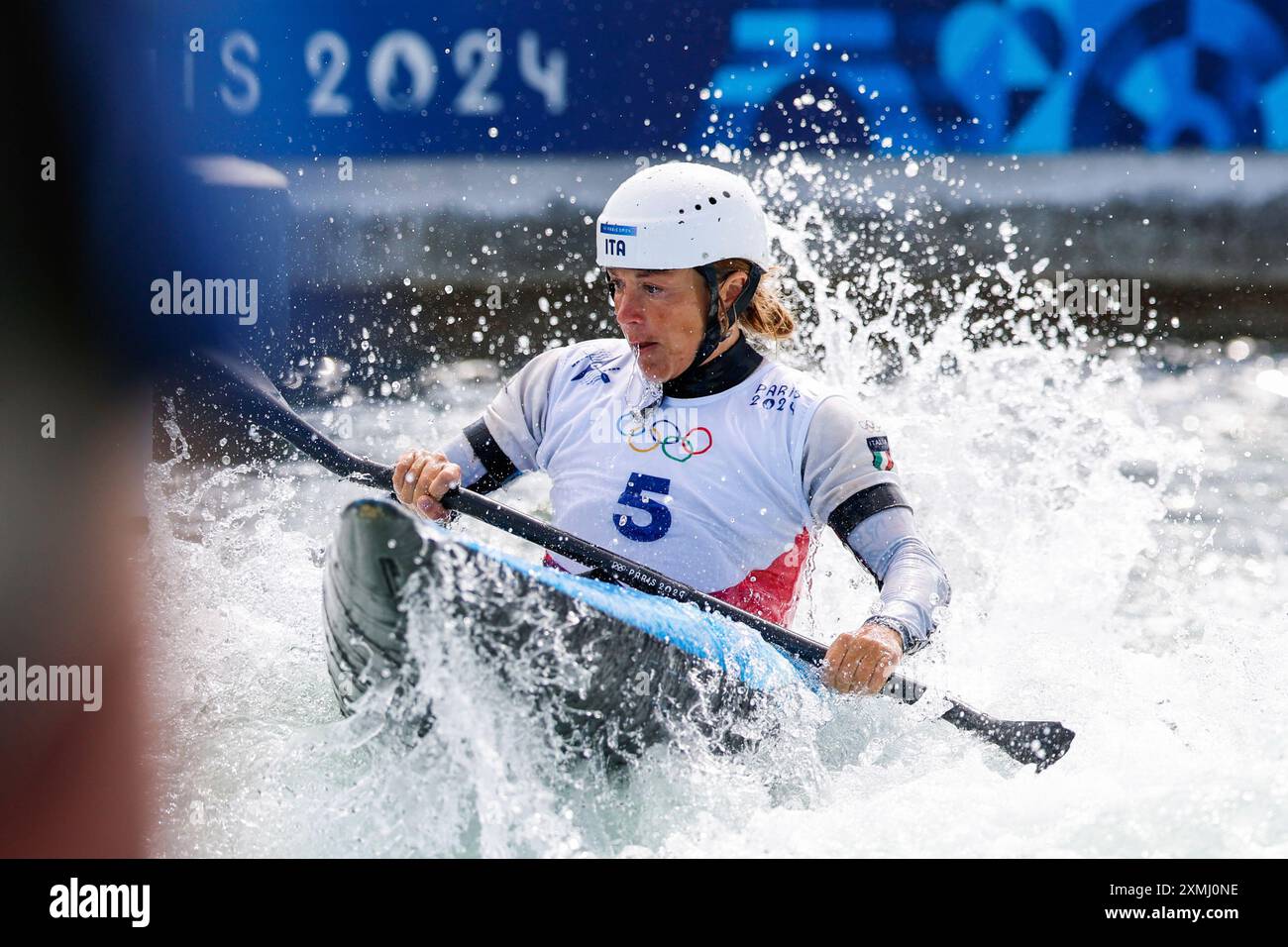 Stefanie Horn of Italy competes during the Women's Kayak Single ...