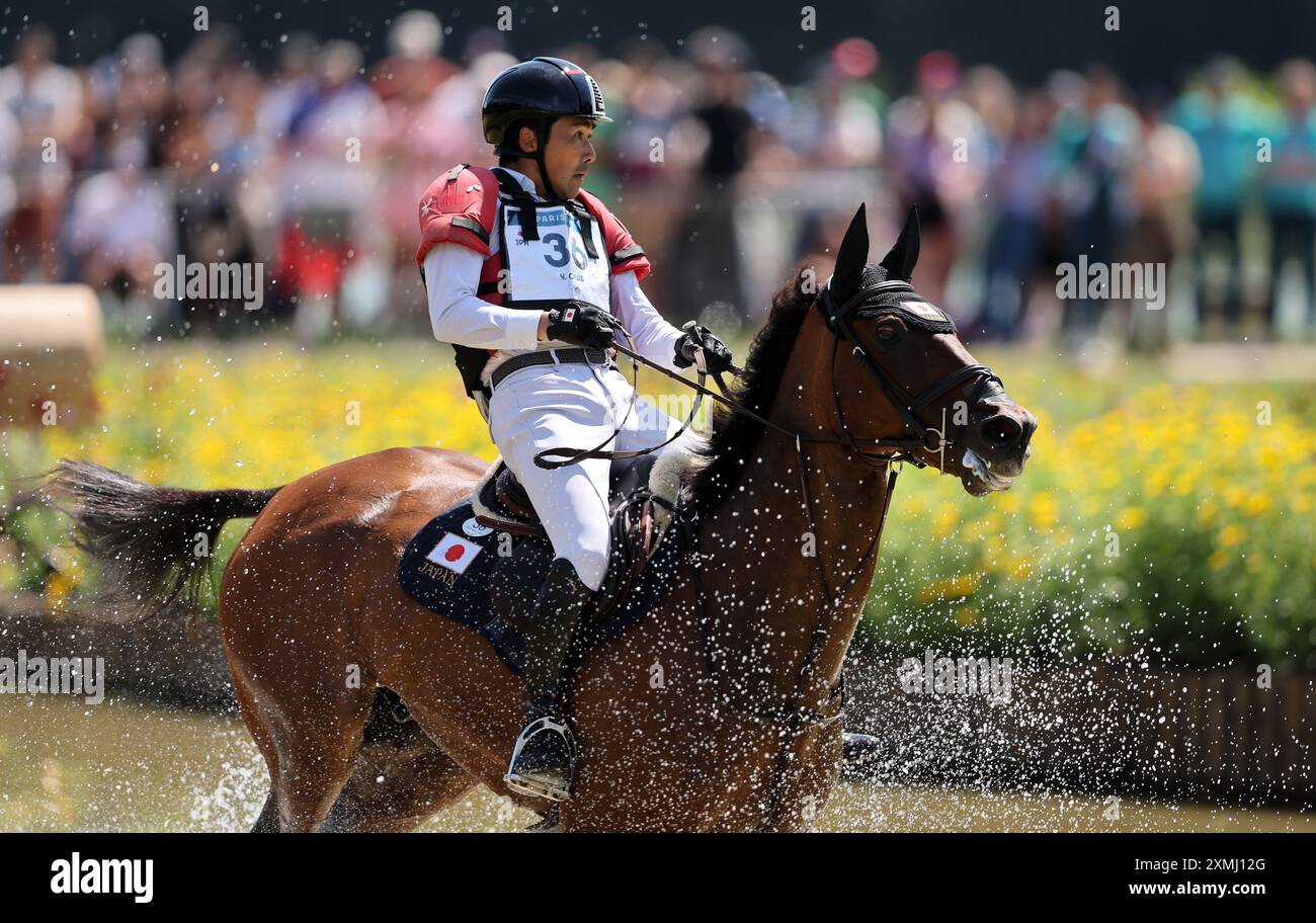 VERSAILLES, FRANCE - JULY 28: Yoshuiaki Oiwa and horse Grafton Street ...