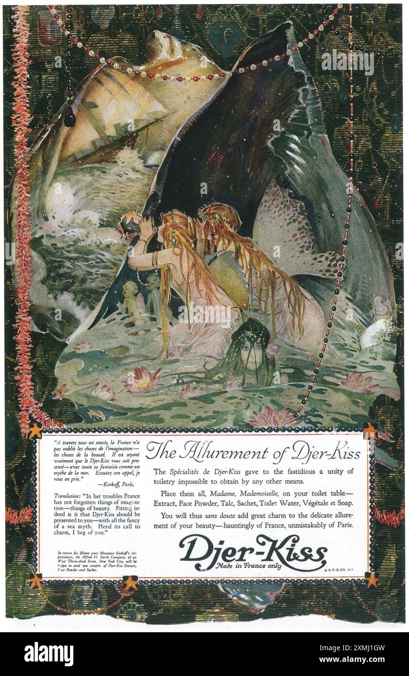 Djer kiss magazine advert hi-res stock photography and images - Alamy