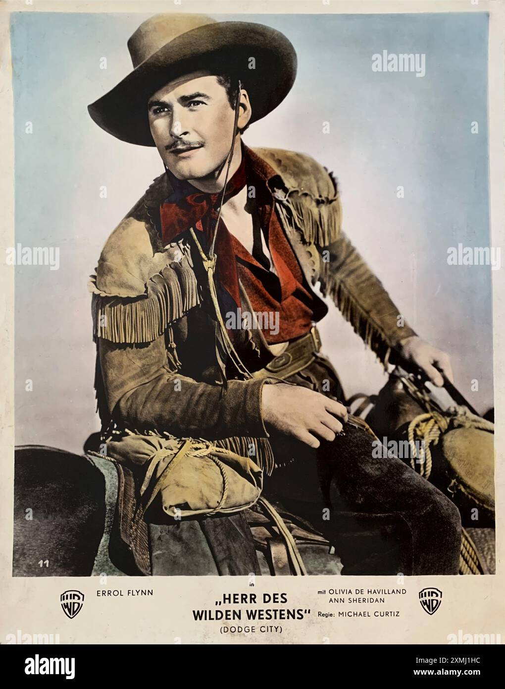 ERROL FLYNN as Wade Hatton in DODGE CITY 1939 director MICHAEL CURTIZ ...