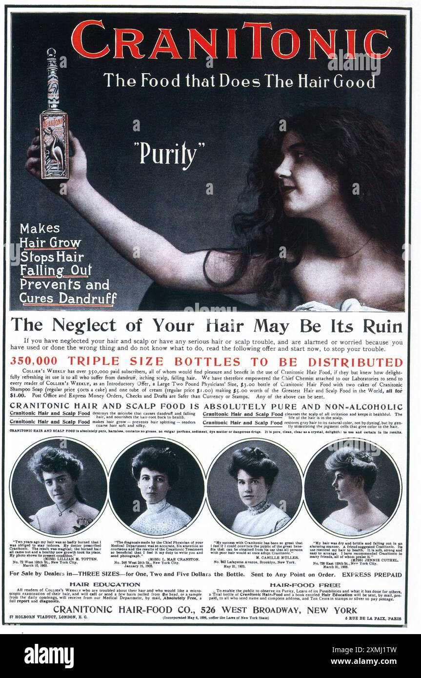 Vintage cosmetic ad 1900s hi-res stock photography and images - Alamy