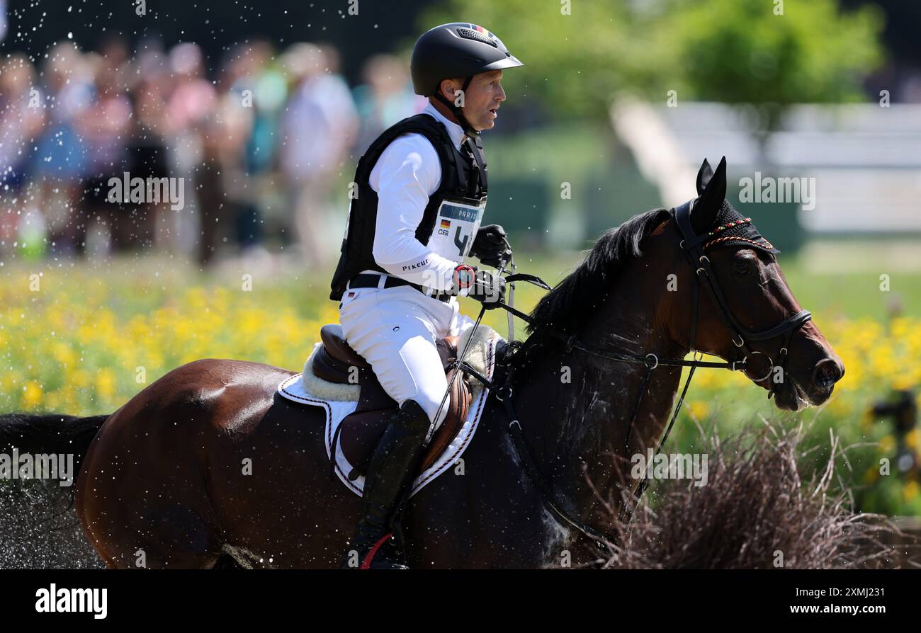 VERSAILLES, FRANCE - JULY 28: Michael Jung of Germany and horse ...