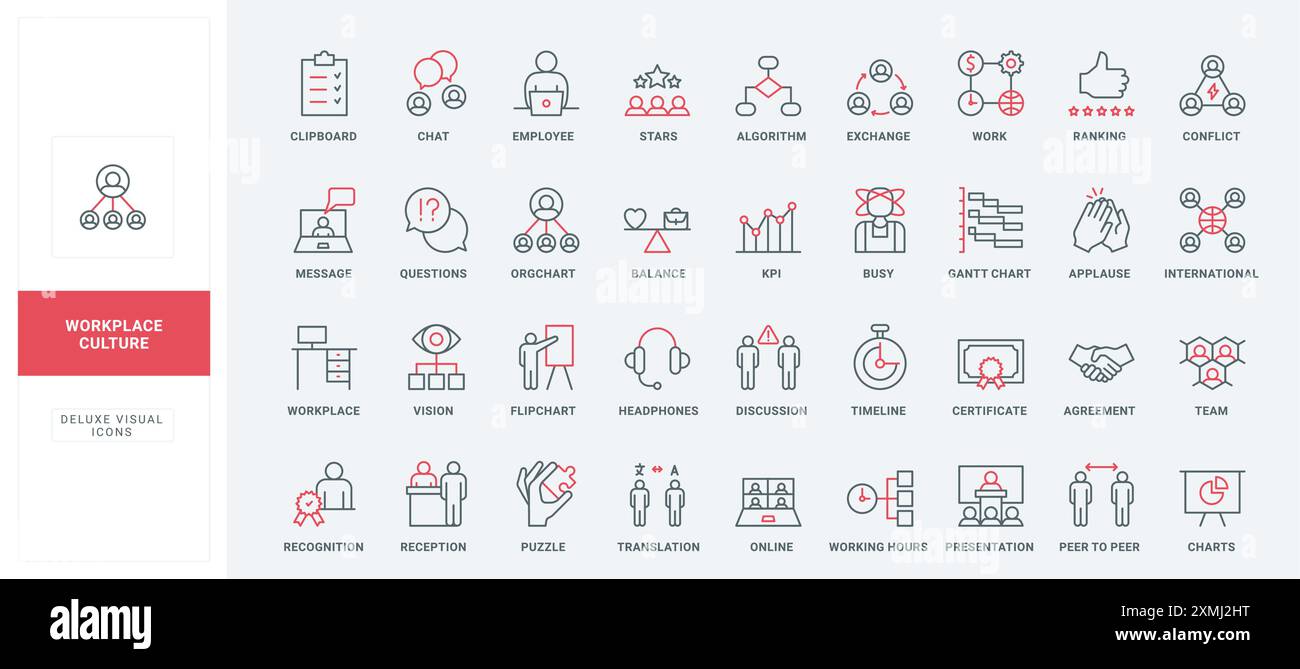 Corporate hierarchy in office Stock Vector Images - Alamy