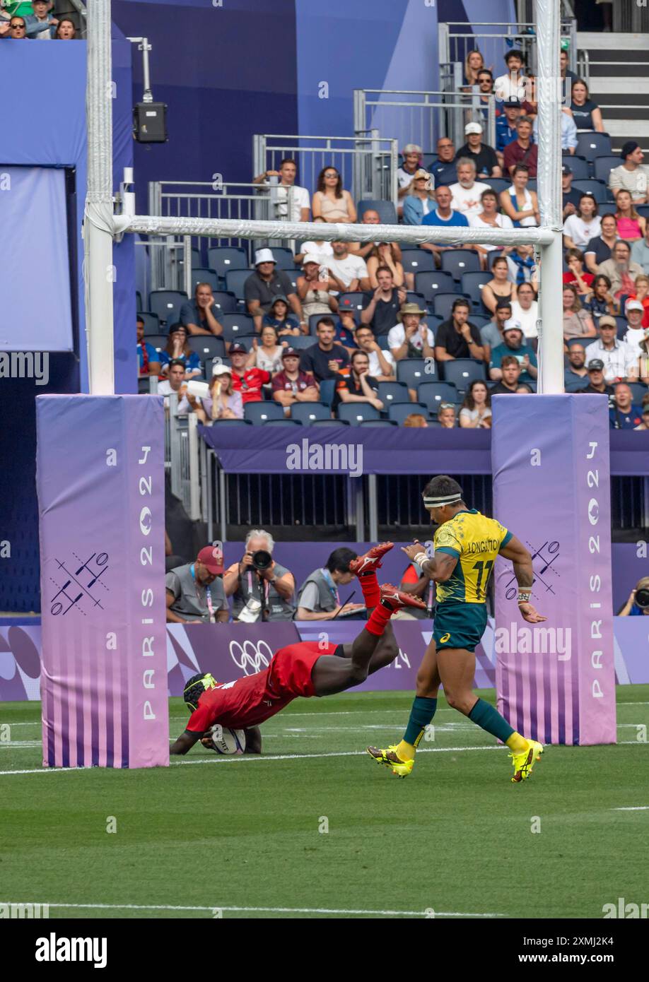 Paris, France - 07 24 2024: Olympic Games Paris 2024. View of the ...